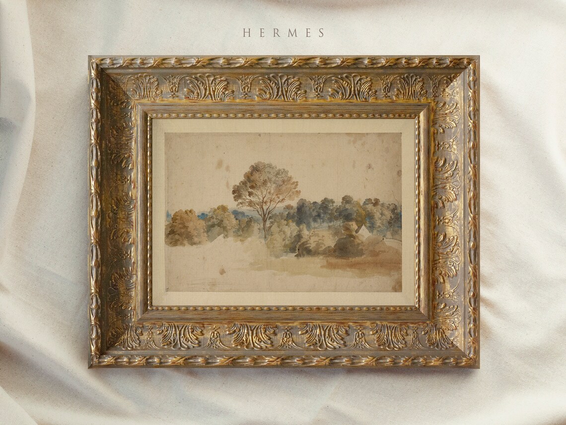 Vintage Art Framed Vintage Landscape Painting Antique - Etsy