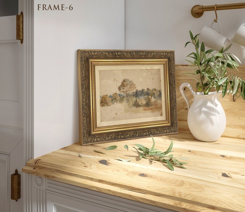 Vintage Art Framed Vintage Landscape Painting Antique - Etsy
