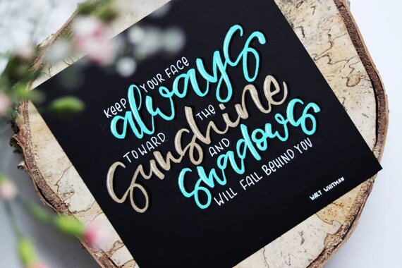 Hand-lettered Slogan Picture for Wall Decoration - Etsy