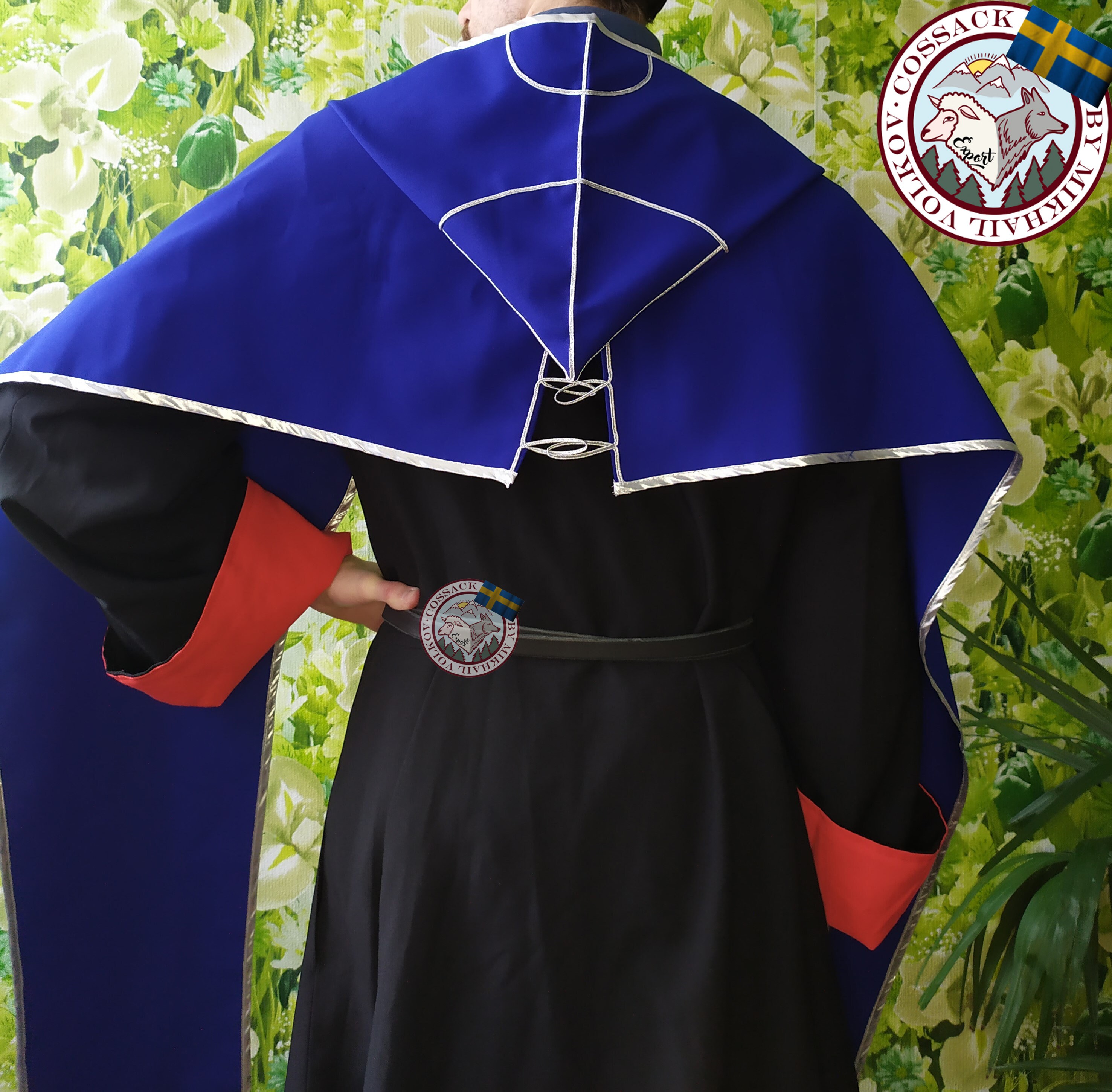 Blue Bashlyk Caucasian Ethnic Hood Scarf Cloak Cape Cossack - Etsy