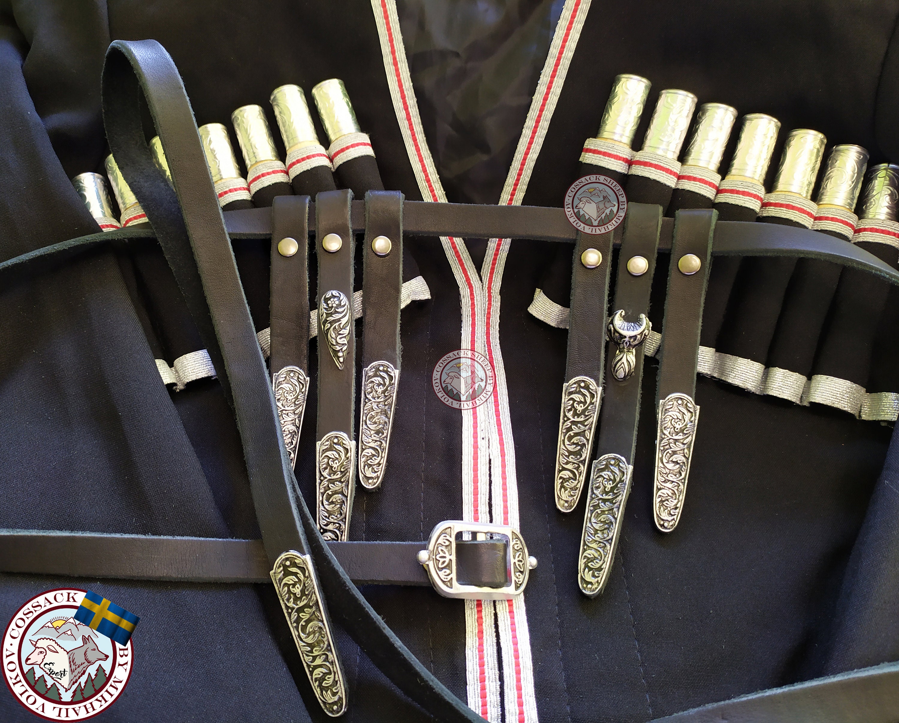 Cossack & Caucasus Traditional Belt Genuine Leather With Metal - Etsy