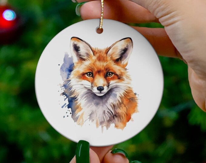 Fox Ornament, Antique Fox Gift, Fox Lover Gift, Hostess Gift, Vintage ...