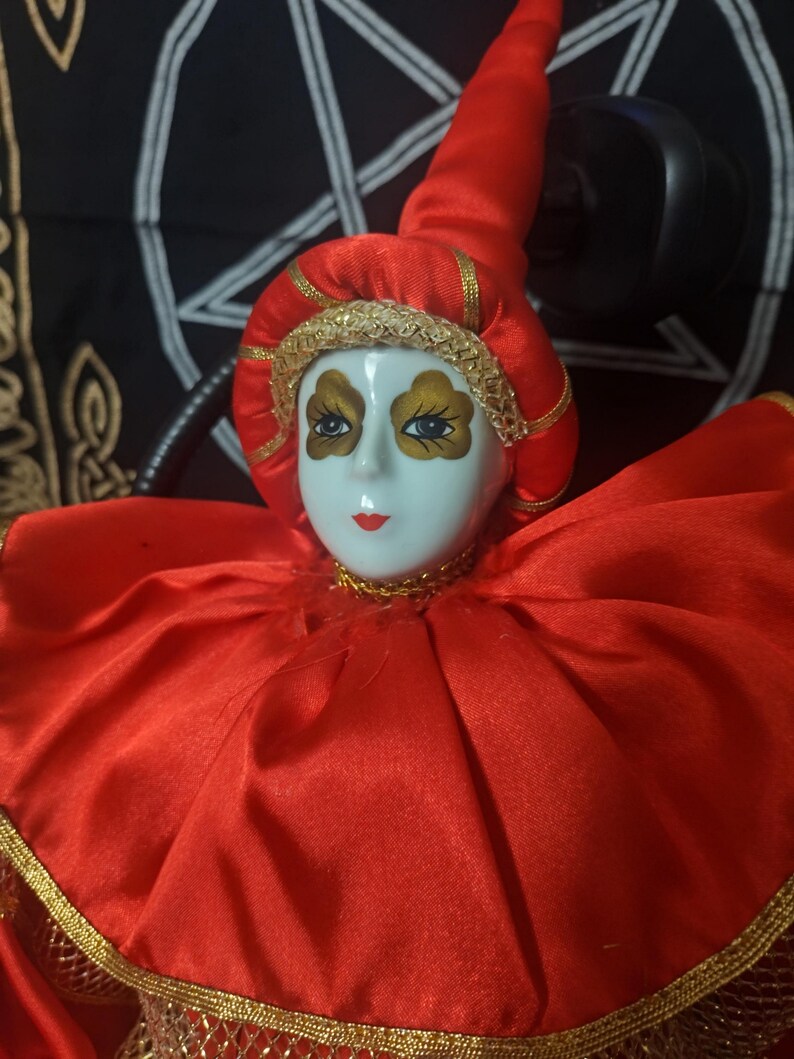 Spirited/haunted Porcelain Jester Clown Doll Positive ( Helga) Active - Etsy