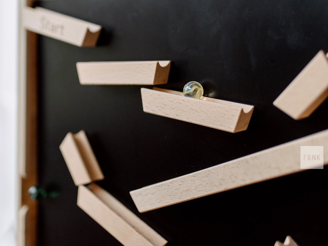 Magnetische Murmelbahn Kugelbahn Holzspielzeug Kinder ab 3 - Etsy.de