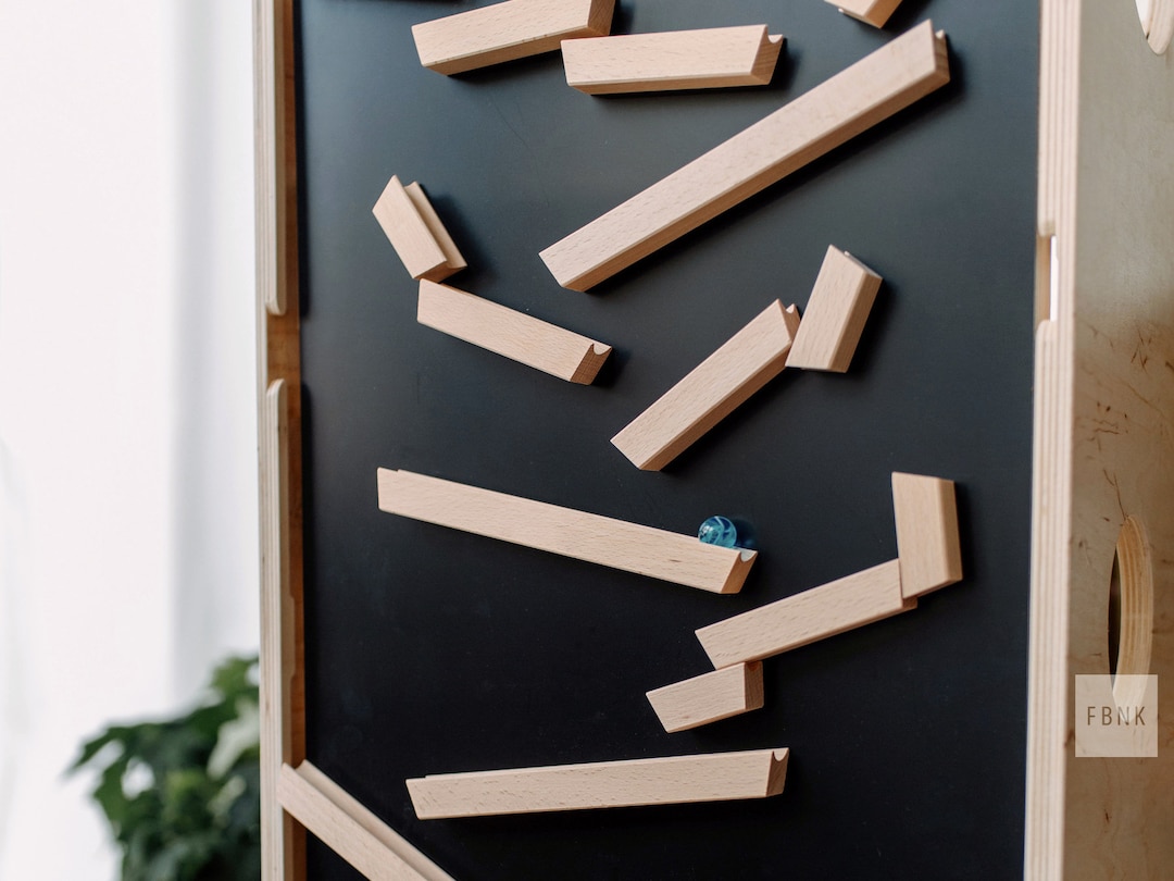 Marble Run Marble Run Wall Magnetic Wooden Toy for Children From 3 ...