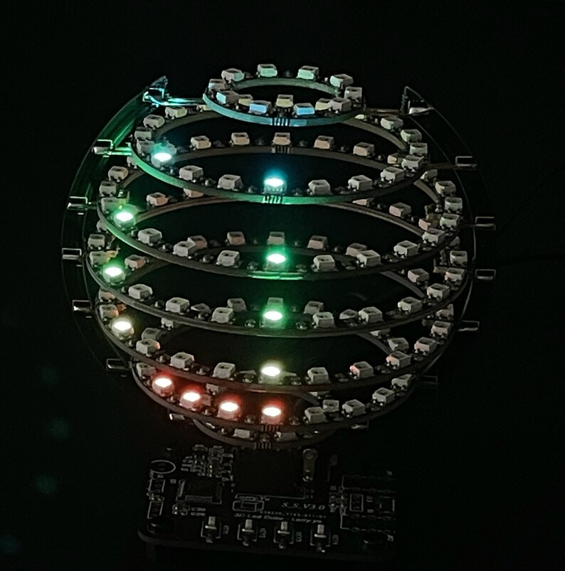 WS2812 RGB Sphere_132led - Etsy