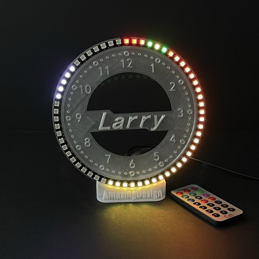 WS2812 RGB Ring Clock - Etsy