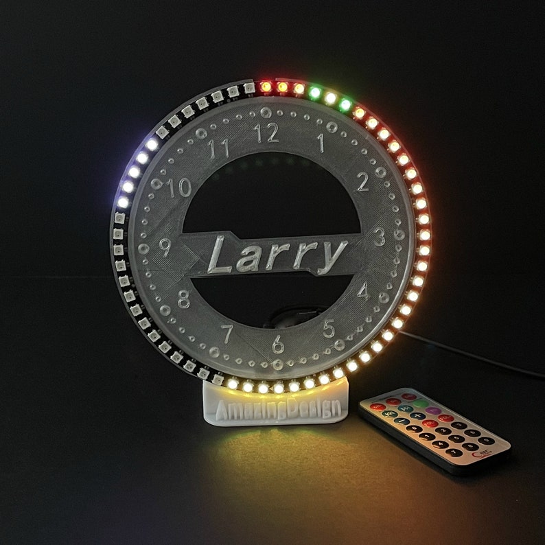 WS2812 RGB Ring Clock - Etsy