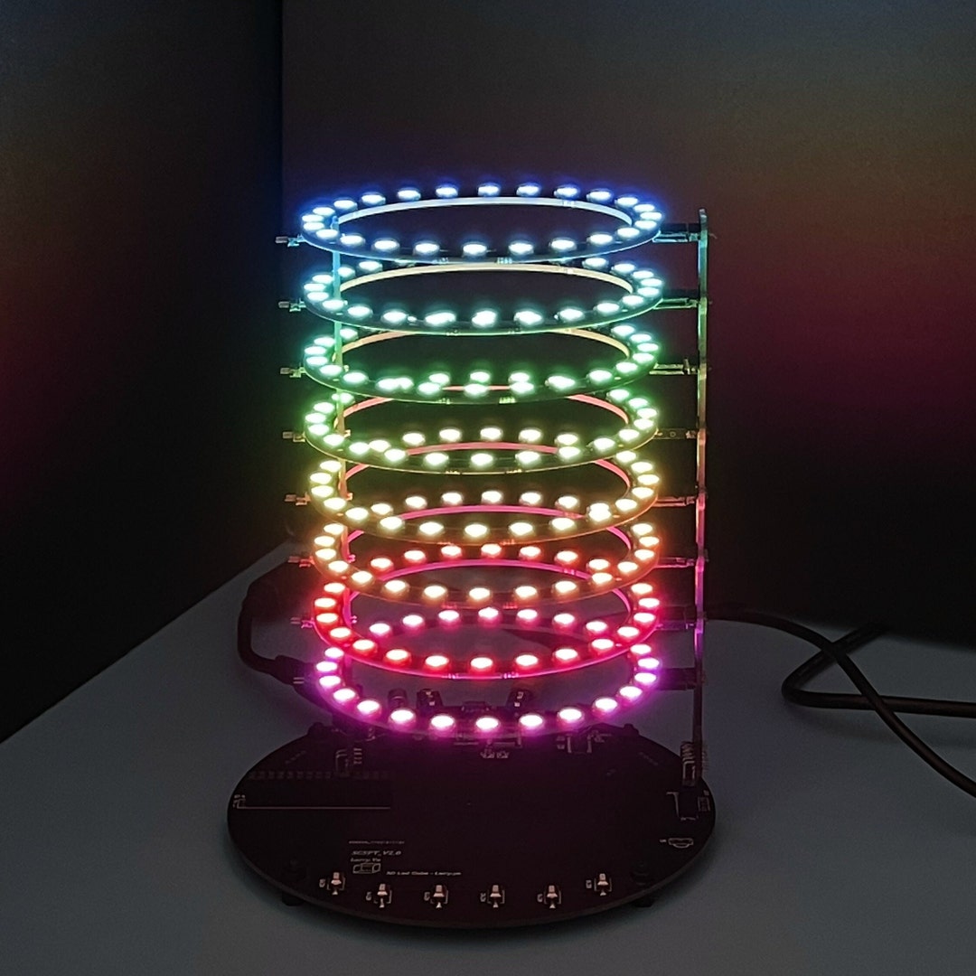 3D Led Cylinder - Etsy