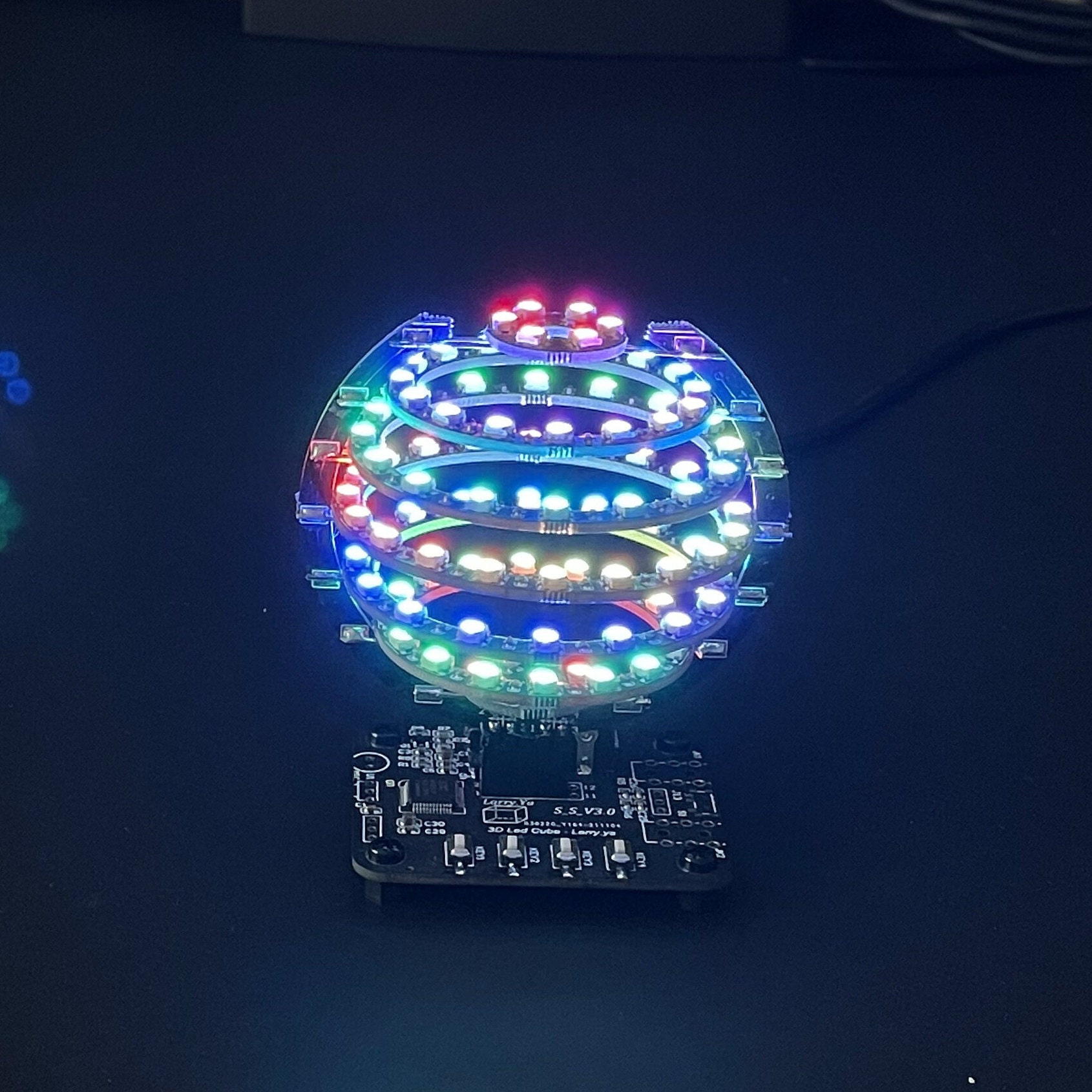 WS2812 RGB Sphere_96led - Etsy