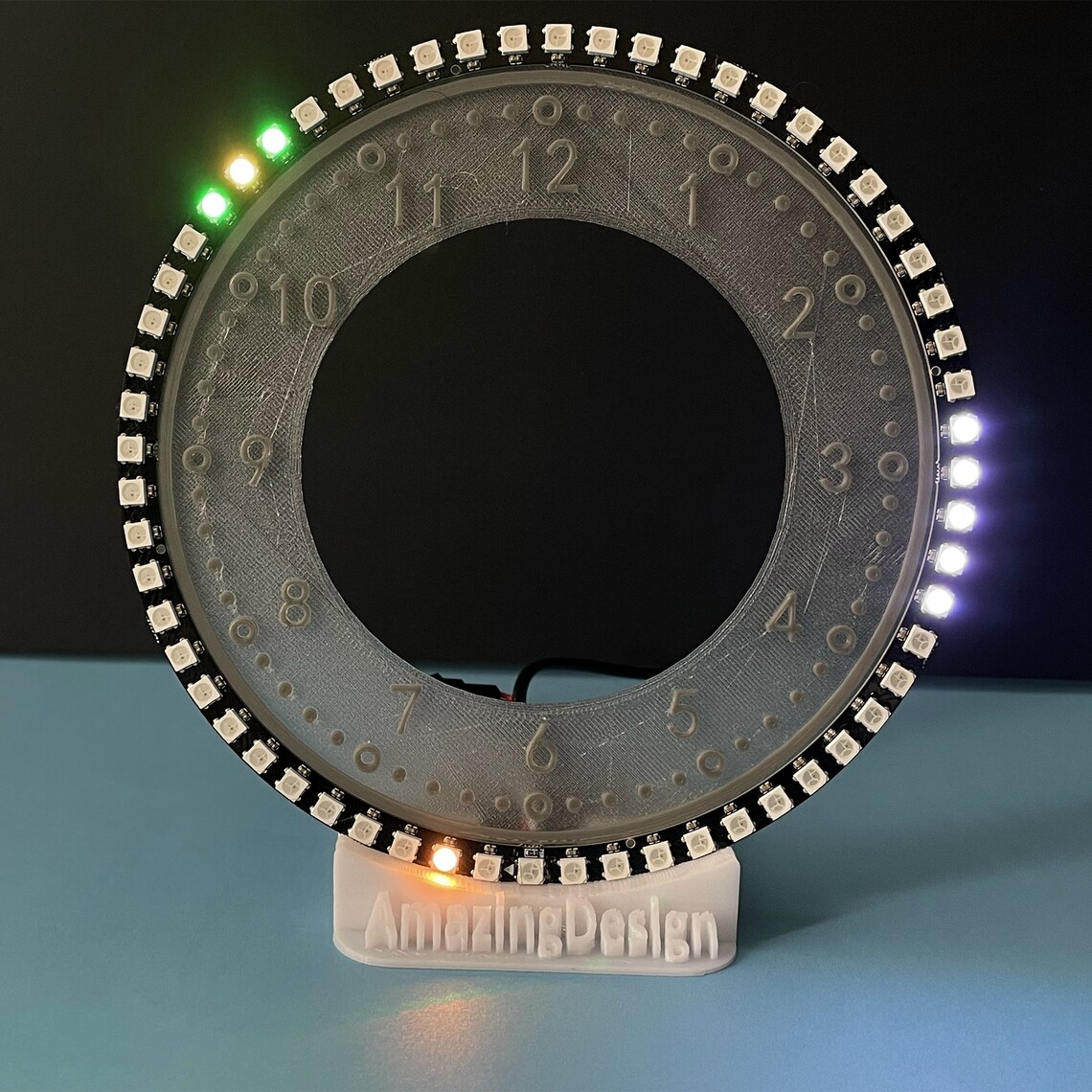 WS2812 RGB Ring Clock - Etsy