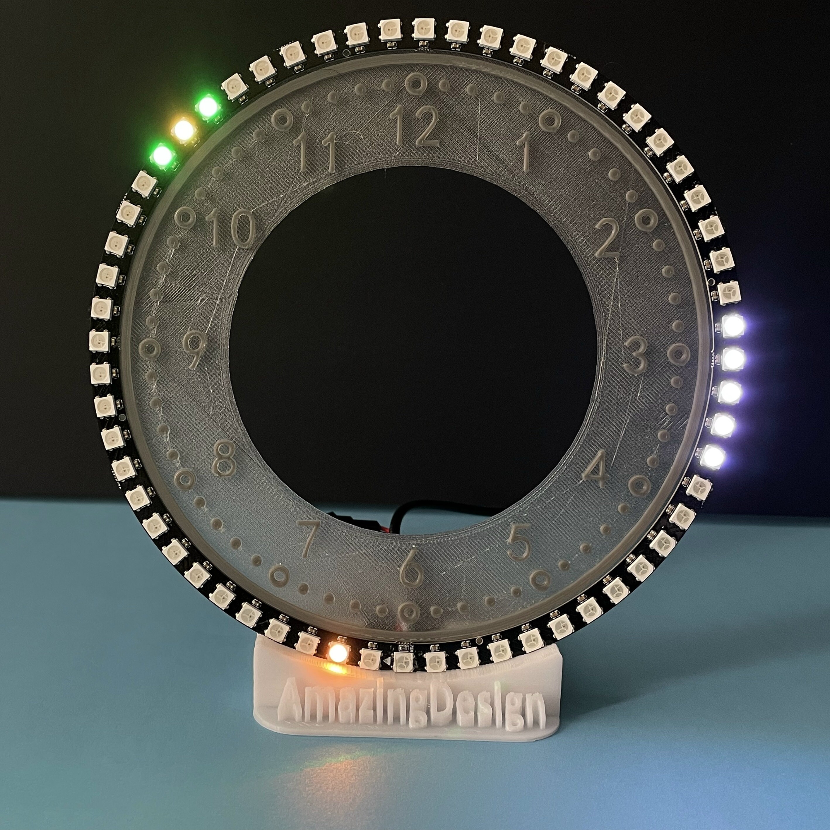 WS2812 RGB Ring Clock - Etsy