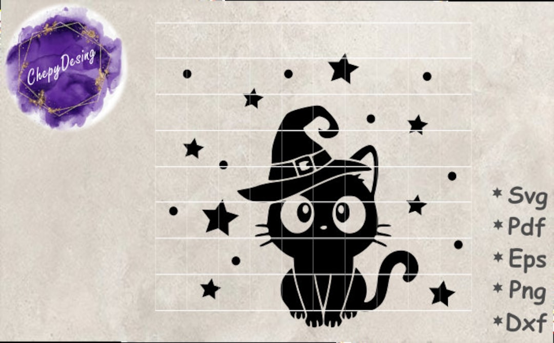Halloween Svg, Cat Halloween Svg, Black Cat Svg, Cute Cat Halloween Svg ...