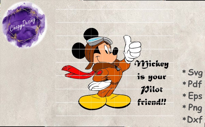 Mickey Pilot Svg, Mickey is Your Pilot Friend Svg, Pilot Mickey Png ...