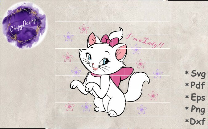 The Aristocats Svg, Marie Svg, Aristocats Svg, Marie Clipart ...