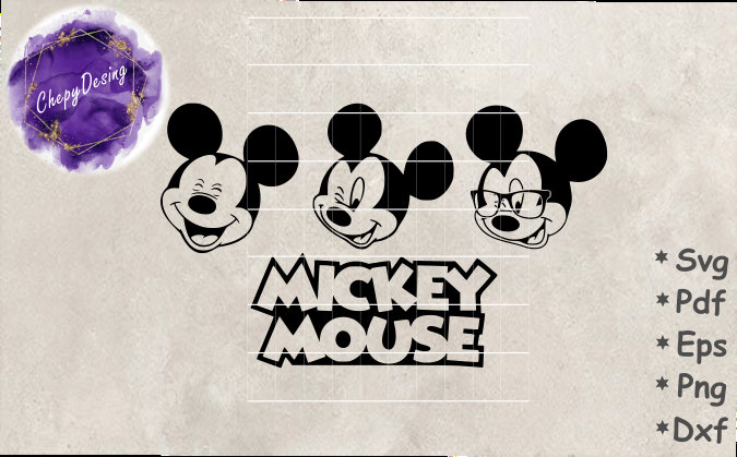 Mickey Svg, Mouse Clipart, Mickey Cut File, Mouse Png - Etsy