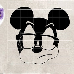 Mickey Svg, Mickey With Glasses Svg, Angry Mickey Svg, Mickey Clipart ...