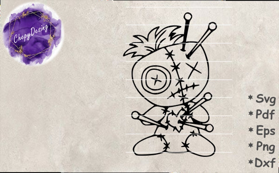 Voodoo Doll Svg, Voodoo Doll Clipart, Voodoo Doll Cut File, Voodoo Doll ...