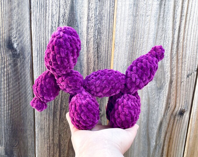 Balloon Dog Plushie, Balloon Dog Stuffie, Balloon Dog Stuffed Animal ...