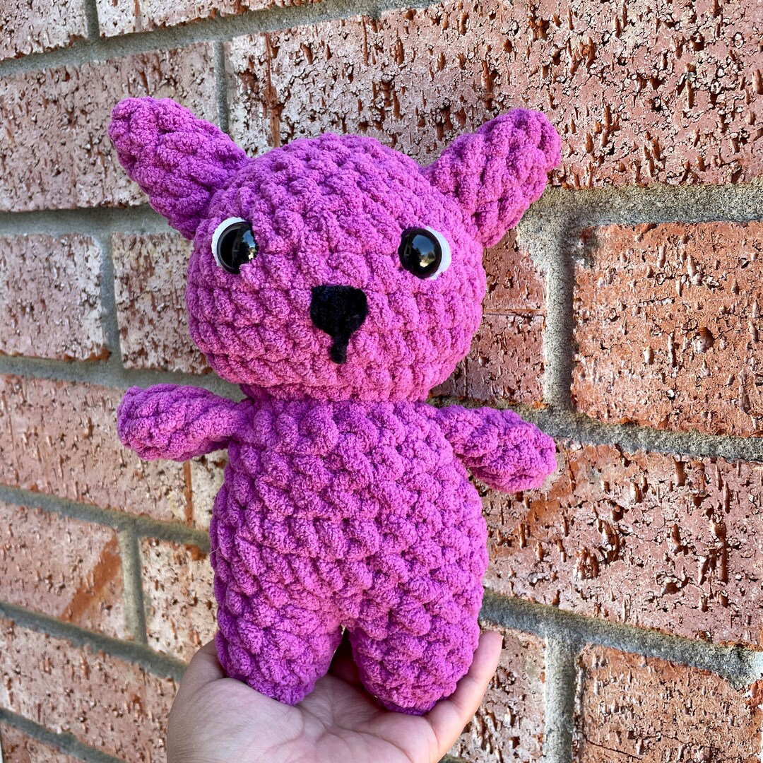 Cat Plushie, Kitten Stuffed Animal, Kitty Stuffy, Purple Cat Plush - Etsy