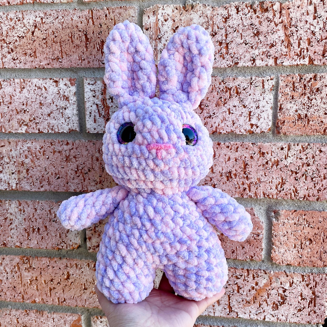 Purple Easter Bunny Plushie, Purple Pink Easter Bunny Plush, Purple ...