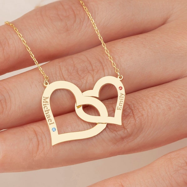 Custom Heart Necklace - Etsy