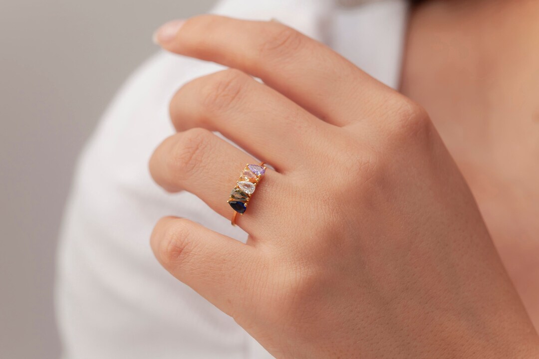 14K Gold Filled Birthstone Ring, Birthstone Rings for Women, Birthstone ...