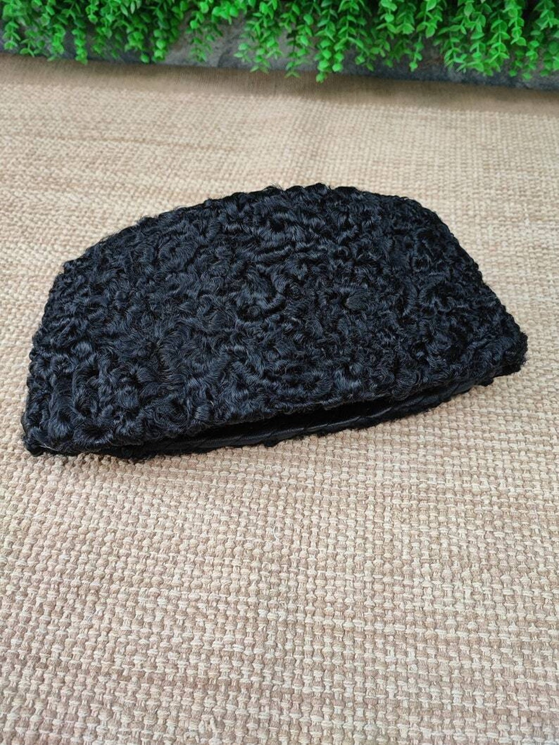 Men Black Jinnah Cap Hat, Black Karakul Hat for Men's, Indian Black ...