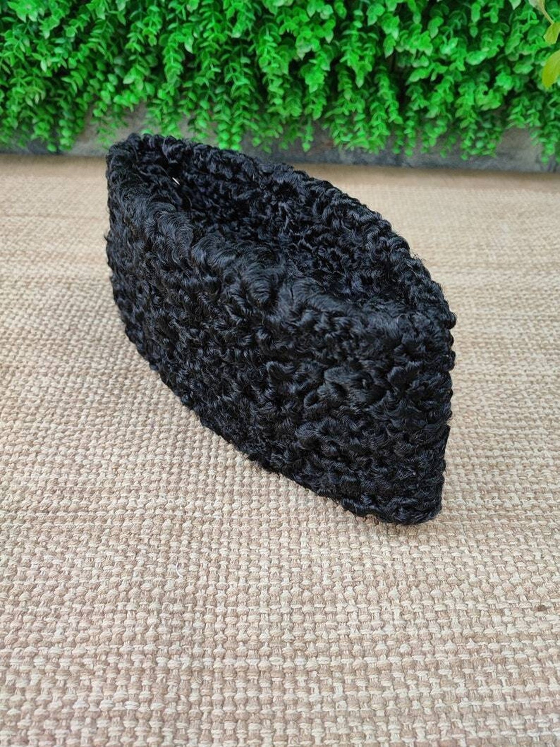 Men Black Jinnah Cap Hat, Black Karakul Hat for Men's, Indian Black ...