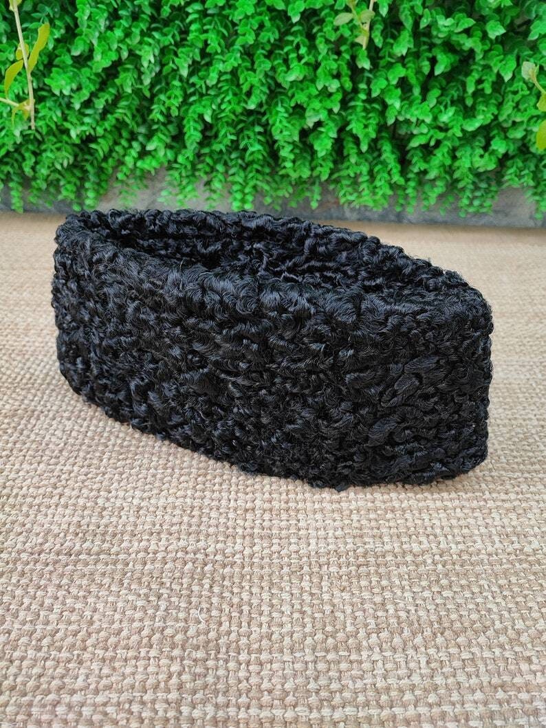 Jinnah Cap Hat, Black Karakul Hat for Men's, Indian Black Karakul Cap ...