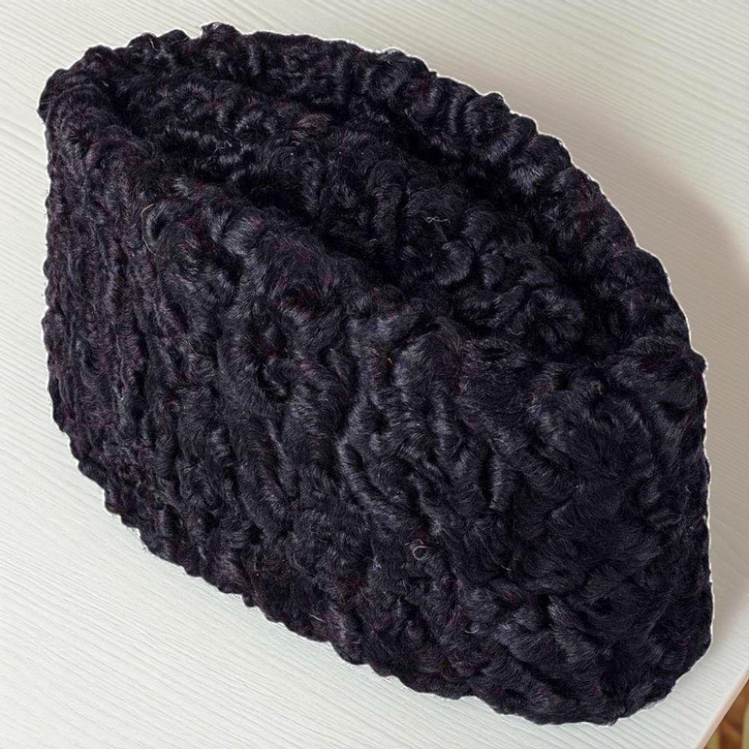 Men Black Jinnah Cap Hat, Black Karakul Hat for Men's, Indian Black ...