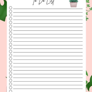 Digital House Plant Planner, Digital Plant Planner, Digital Planner ...