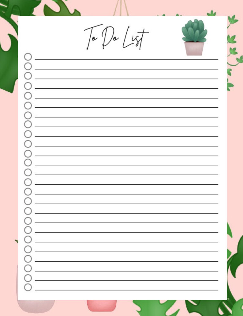 Digital House Plant Planner, Digital Plant Planner, Digital Planner ...