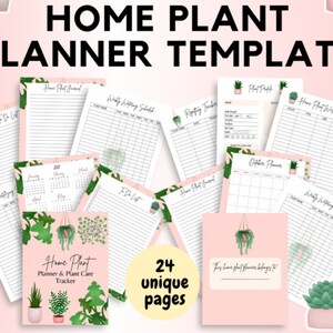 Digital House Plant Planner, Digital Plant Planner, Digital Planner ...