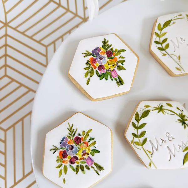 Hexagon Cookie - Etsy