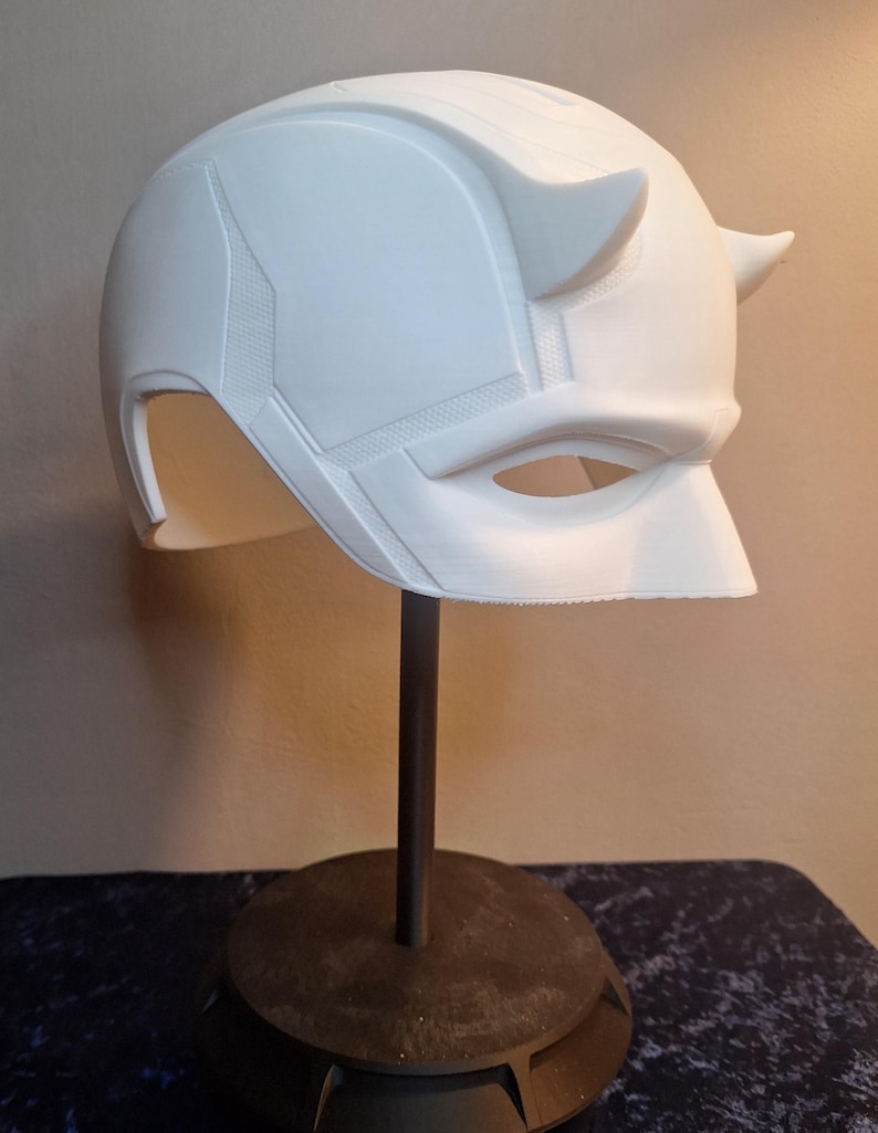 Daredevil Cosplay Helmet, 3D Printed Blank Mask, Ready to Paint - Etsy
