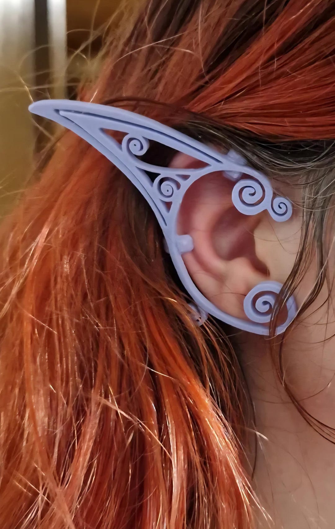 Ornate Elf Ear Cuffs: Fantasy Cosplay Ear Wraps, No Piercing - Etsy