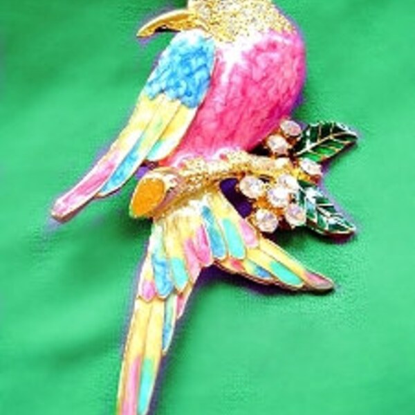 Huge Rhinestone Pin - Etsy