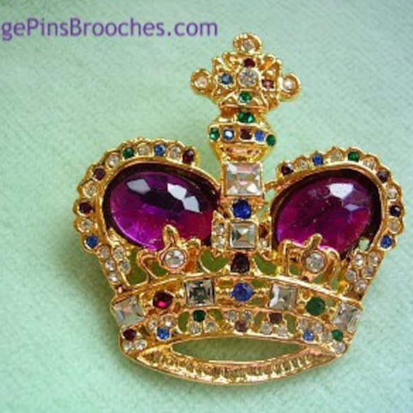 Crown Pin - Etsy