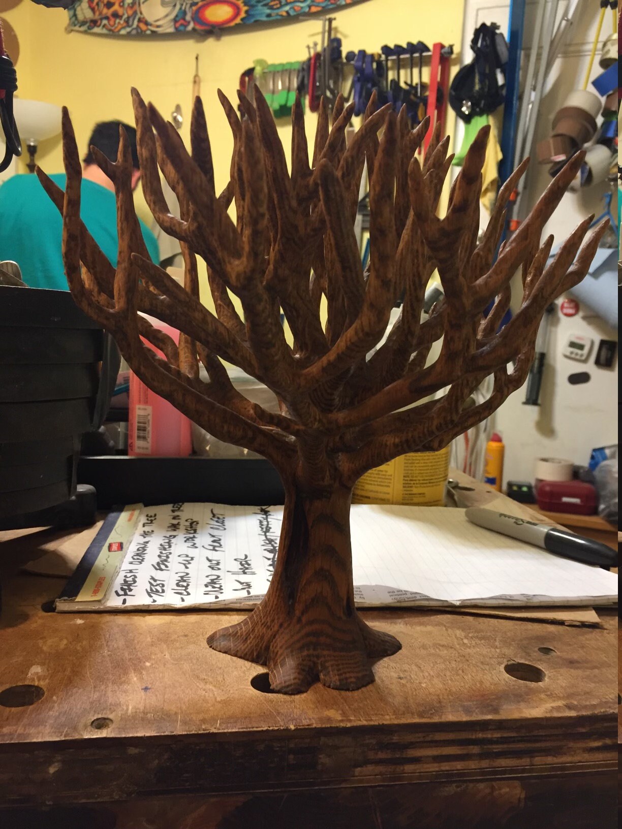 Hand-carved Wooden Tree - Etsy