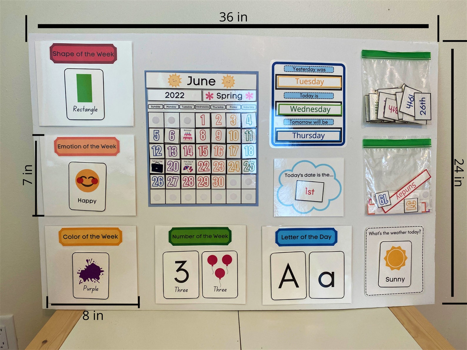 Simplistic Preschool Morning Board, Circle Time, Daily Calendar for ...