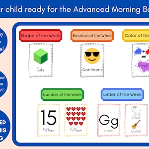 Preschool Morning Board, Circle Time, Daily Calendar for Kids, Focus ...
