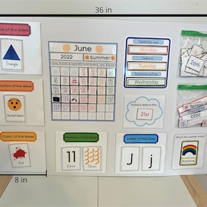 Preschool Morning Board, Circle Time, Daily Calendar for Kids, Focus ...