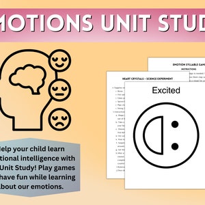 Emotions Unit Study | Preschool | Emotional Intelligence | Homeschool ...
