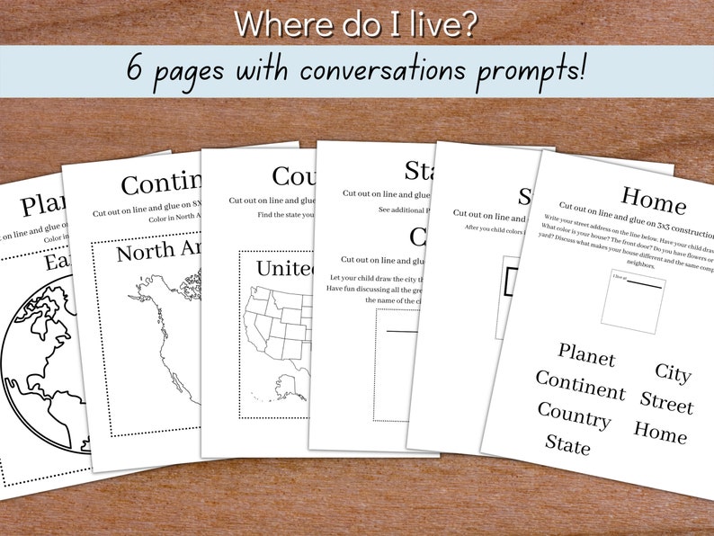 Where Do I Live? | Where I Live Activity | Learn Your Address | Where ...