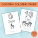 Number Coloring Pages for Kids: Counting Numbers From 0-10 - Etsy