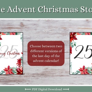Christmas Story Advent Calendar Cards: 25 Days of Bible Scripture (NIV ...