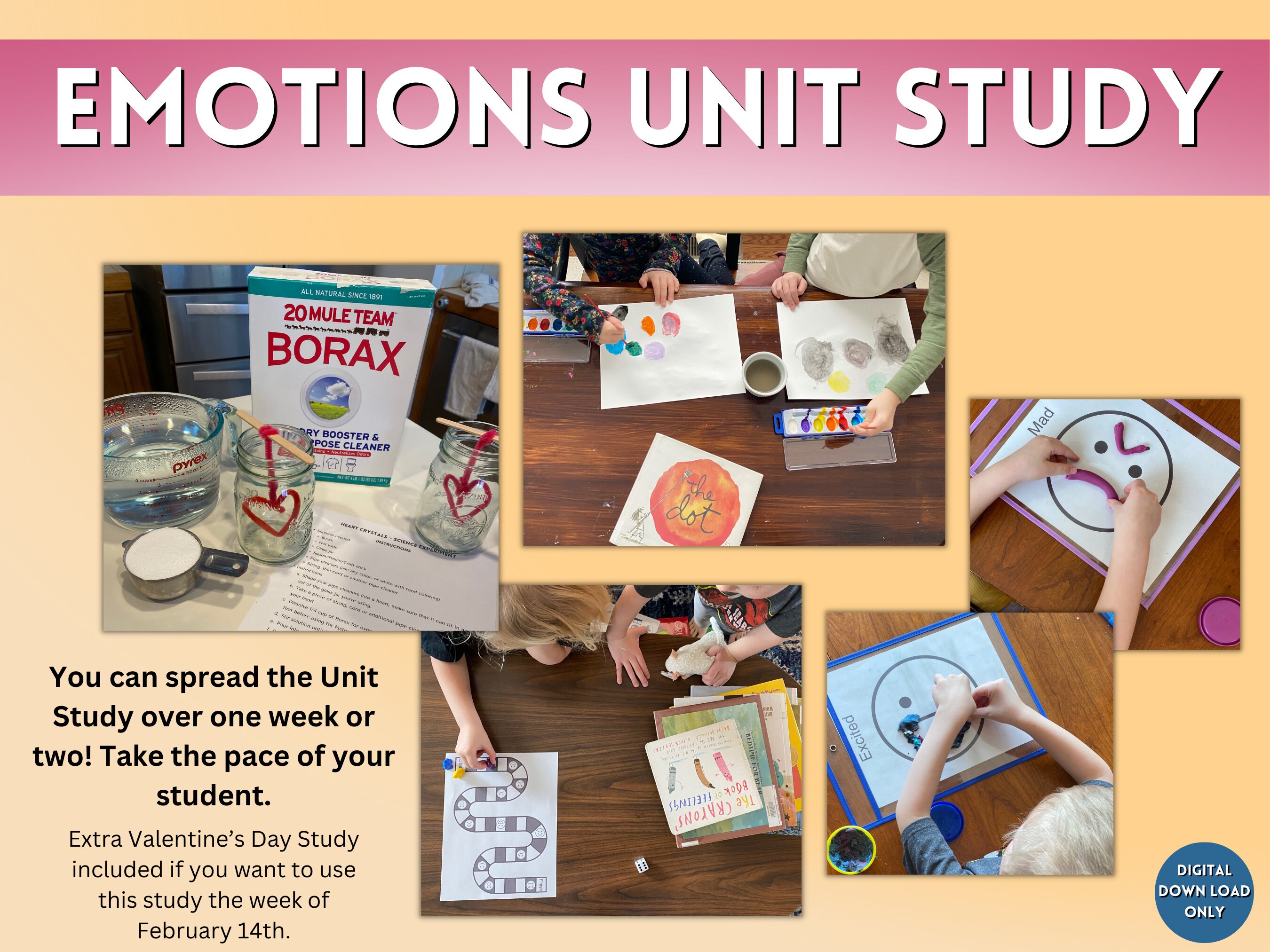 Emotions Unit Study | Preschool | Emotional Intelligence | Homeschool ...