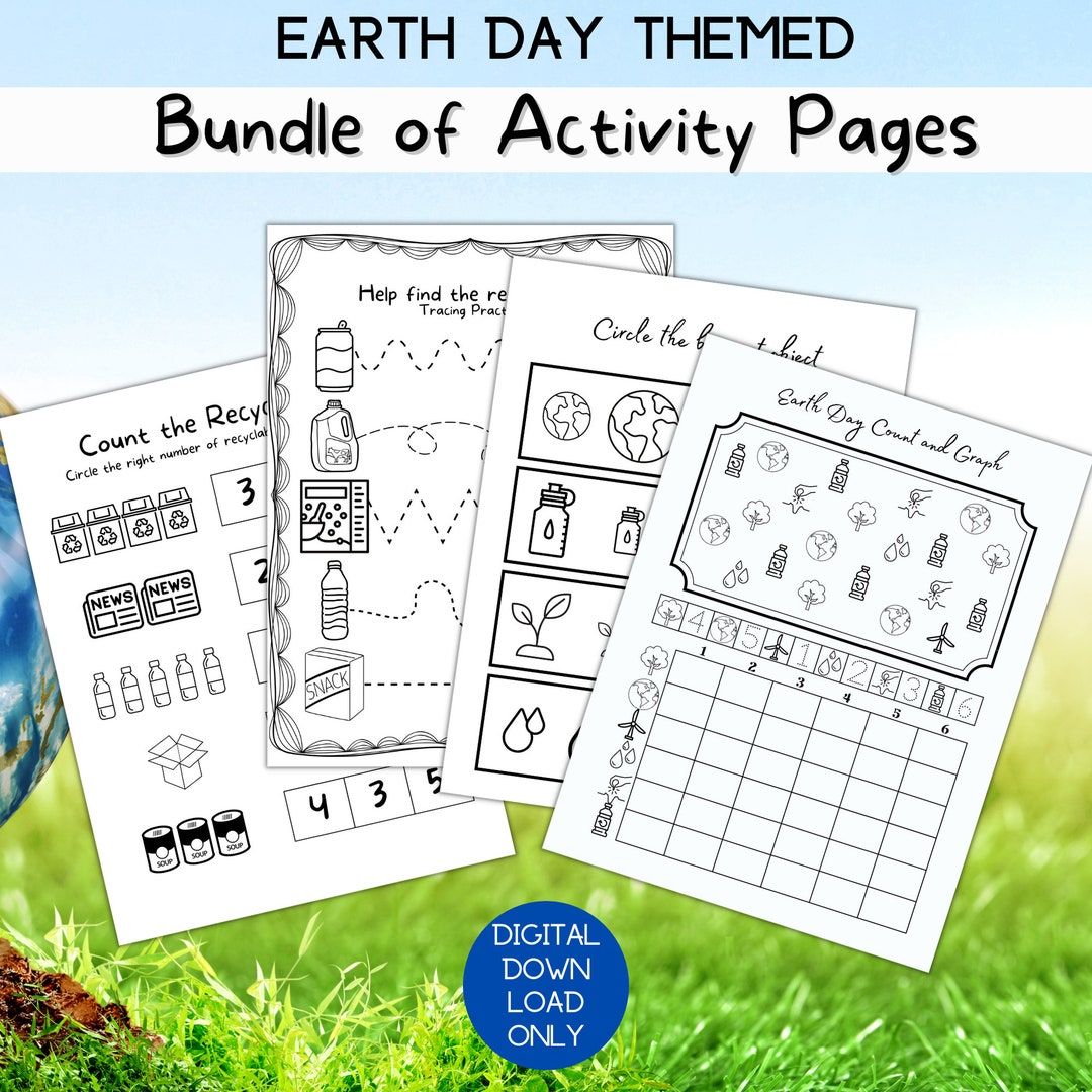 Earth Day Preschool Printables, Preschool Worksheets, Preschool Earth ...