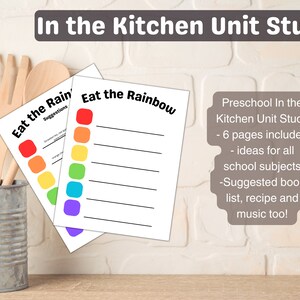 In the Kitchen Unit Study | Preschool | Learning About the Kitchen ...